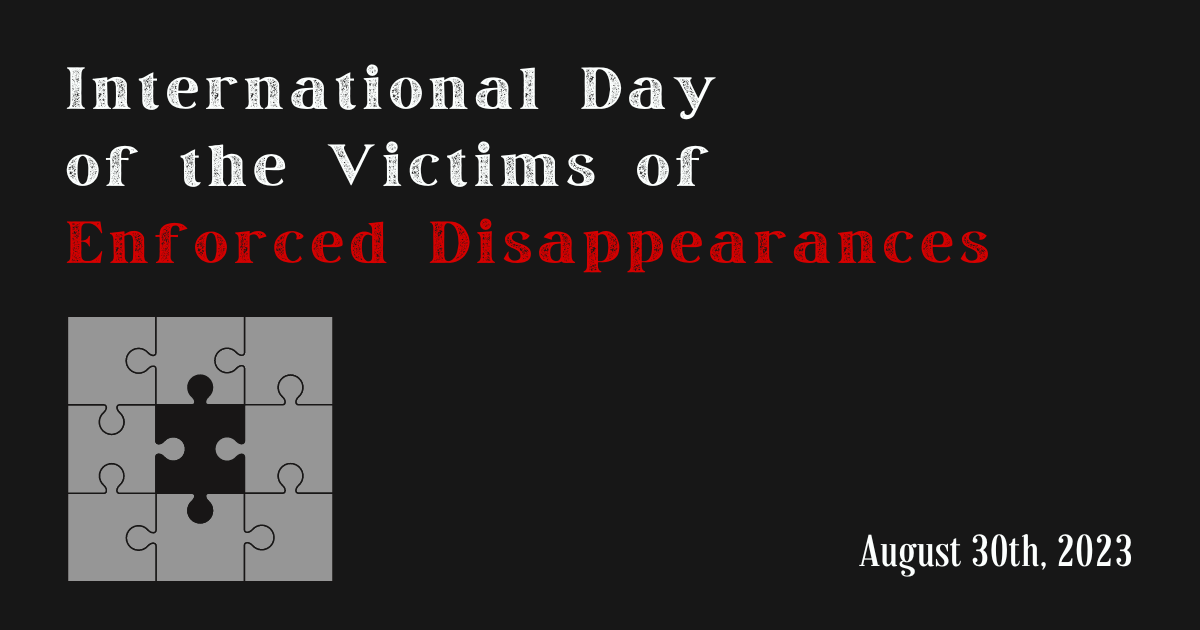 Statement on International Day of the Victims of Enforced ...